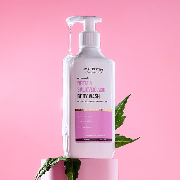 Neem & Salicylic Acid Body Wash - 250ml - Dr Sheth's