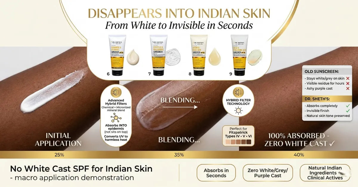 No White Cast SPF for Indian Skin | Dr. Sheth's – Dr Sheth's