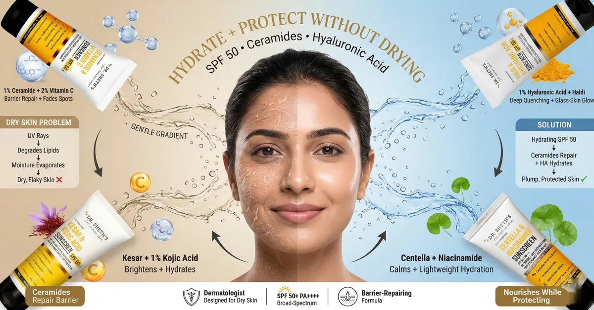 Hydrating Sunscreens That Protect Without Drying Skin | SPF – Dr Sheth's