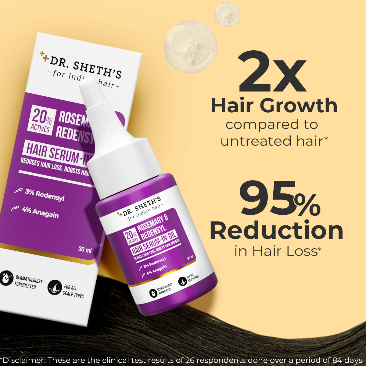 Rosemary & Redensyl Hair Serum-in-Oil - 30ml - Dr Sheth's