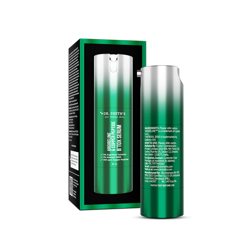 Argireline & Copper Peptide B’tox Serum - 30ml – Dr Sheth's
