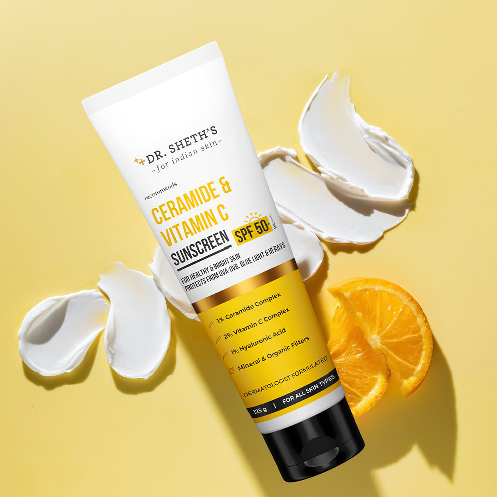 Ceramide & Vitamin C Sunscreen - 125g – Dr Sheth's