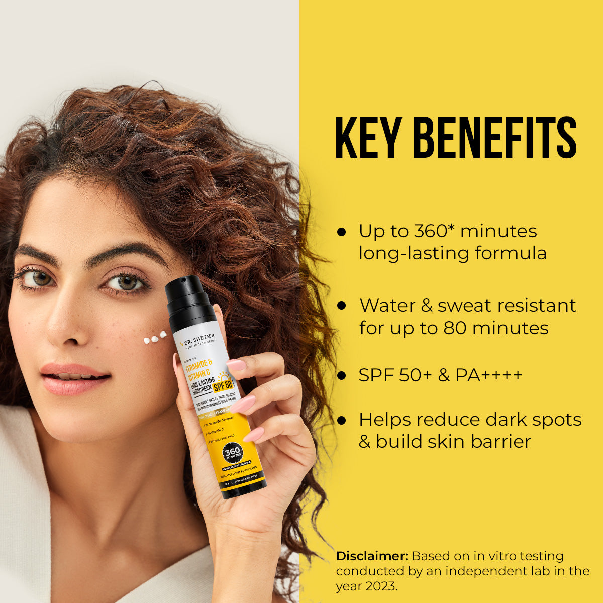 Ceramide & Vitamin C Long Lasting Sunscreen - 50gm - Dr Sheth's