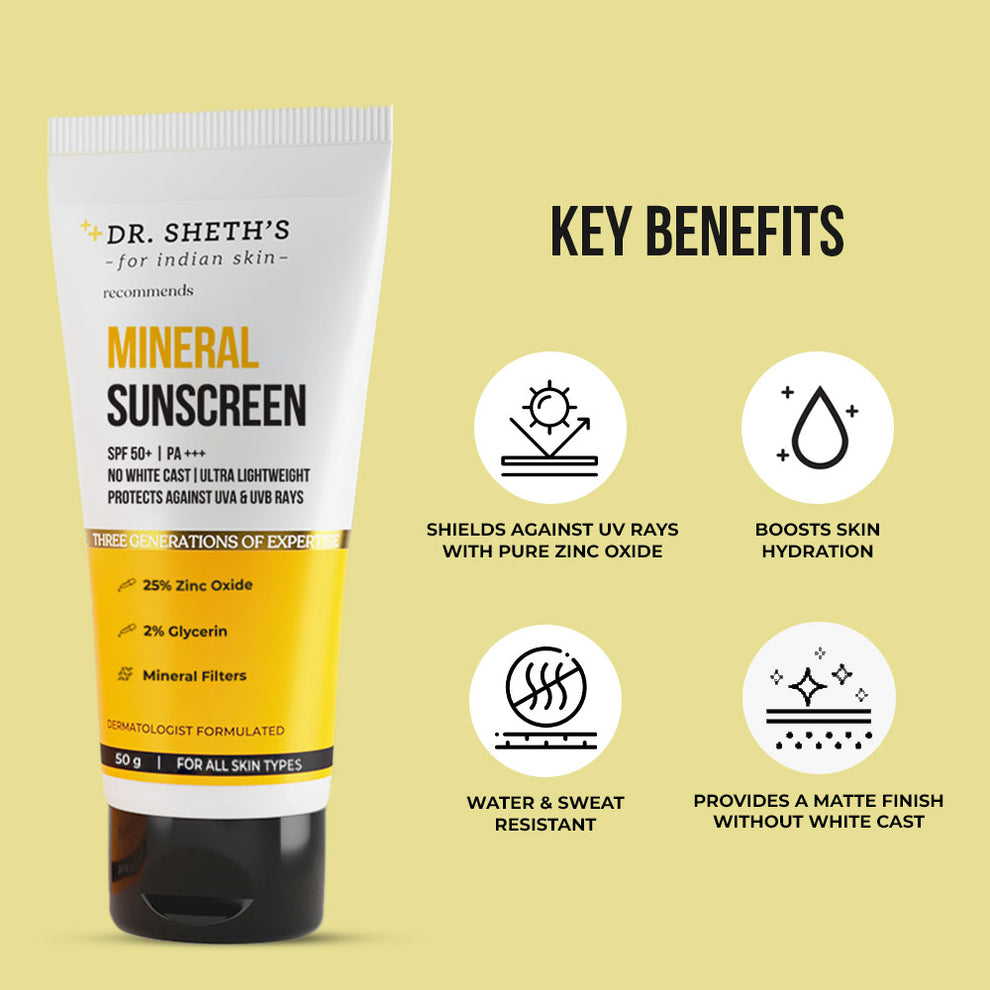 Dr Sheth’s Waterproof Mineral Sunscreen 50g | B1G1 Free – Dr Sheth's