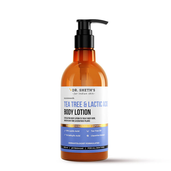 Tea Tree & Lactic Acid Body Lotion - 300ml – Dr Sheth's