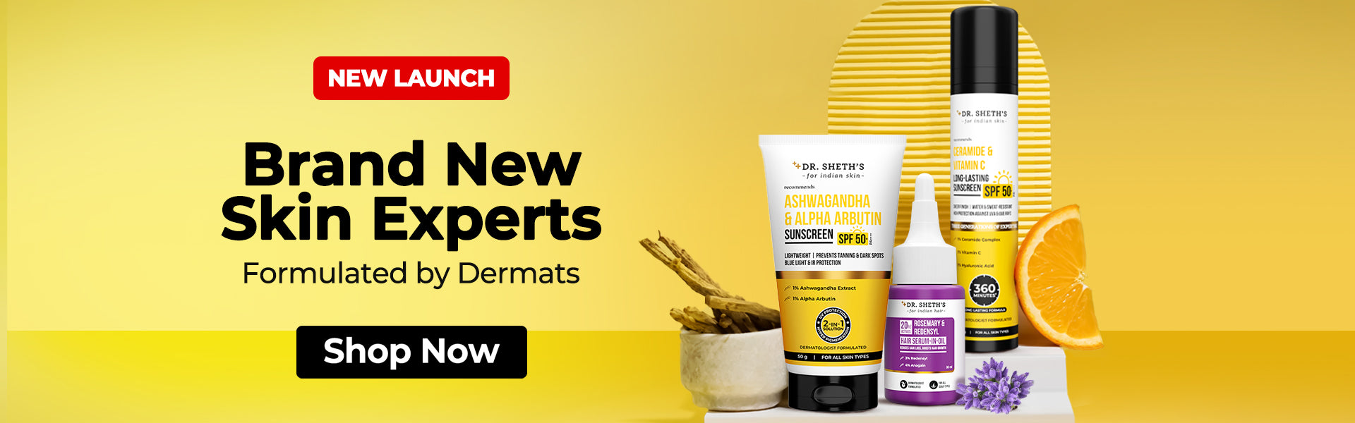 Dr Sheth's Indian Skin Care Products with Flat 20% | Use Code:DERMAT20