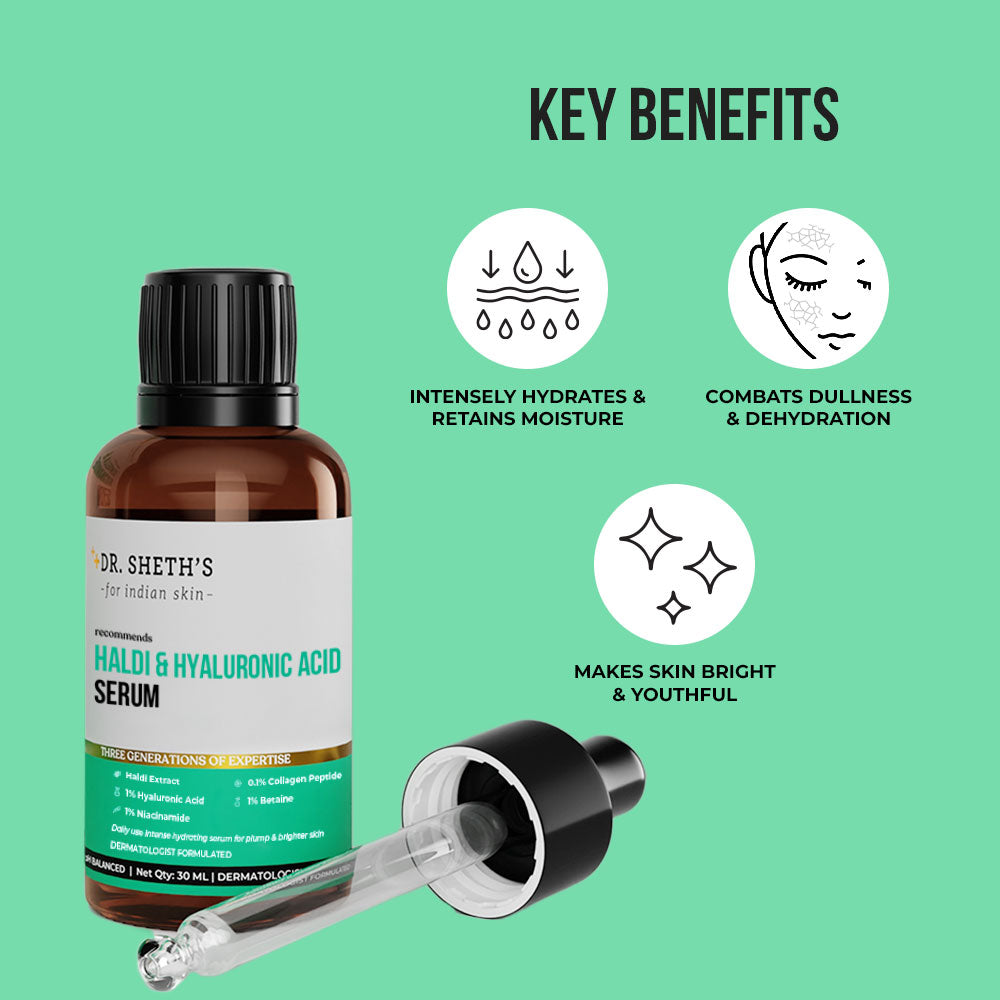 Haldi & Hyaluronic Acid Serum - 30ml - Dr Sheth's