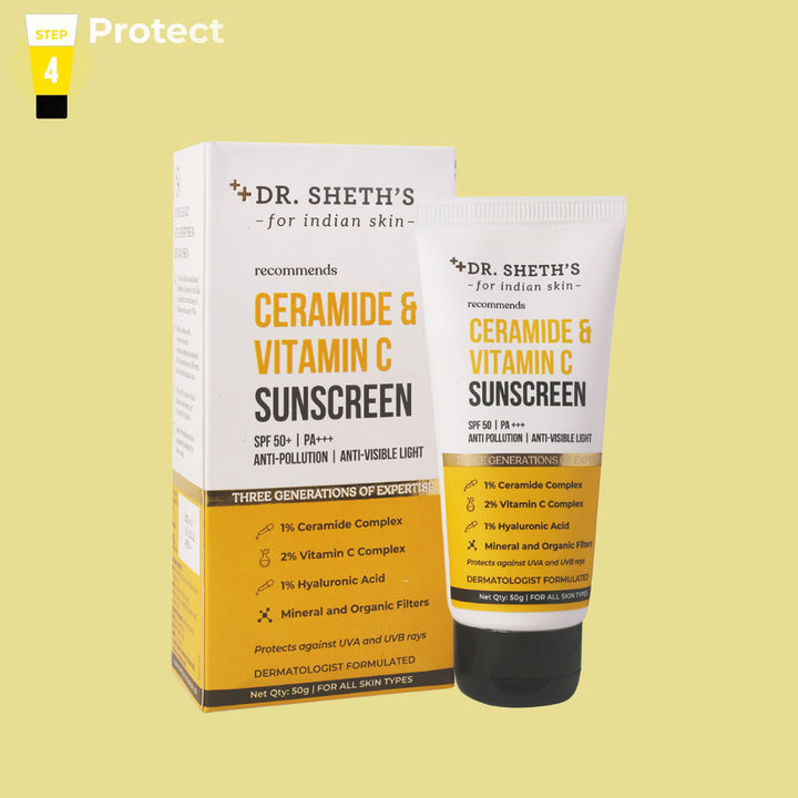 One-Step Skincare Routine Is Here With Dr Sheth's Sunscreen Range!